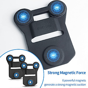 YIJIAOYUN Body Camera Magnetic Mount, Universal Strong Suction Magnet Mount Holder, Stick to Clothes for All Brand Body Cams with Wearable Clips