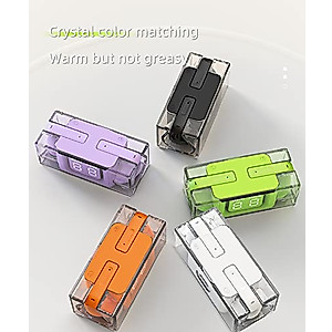 Xmenha Wireless Earbuds Bluetooth in Ear Headphones for iPhone Android Transparent Blue Tooth 5.3 Ear Buds True Wireless Earphones Audifonos Bluetooth Inalambricos TWS Cordless Earbud Green