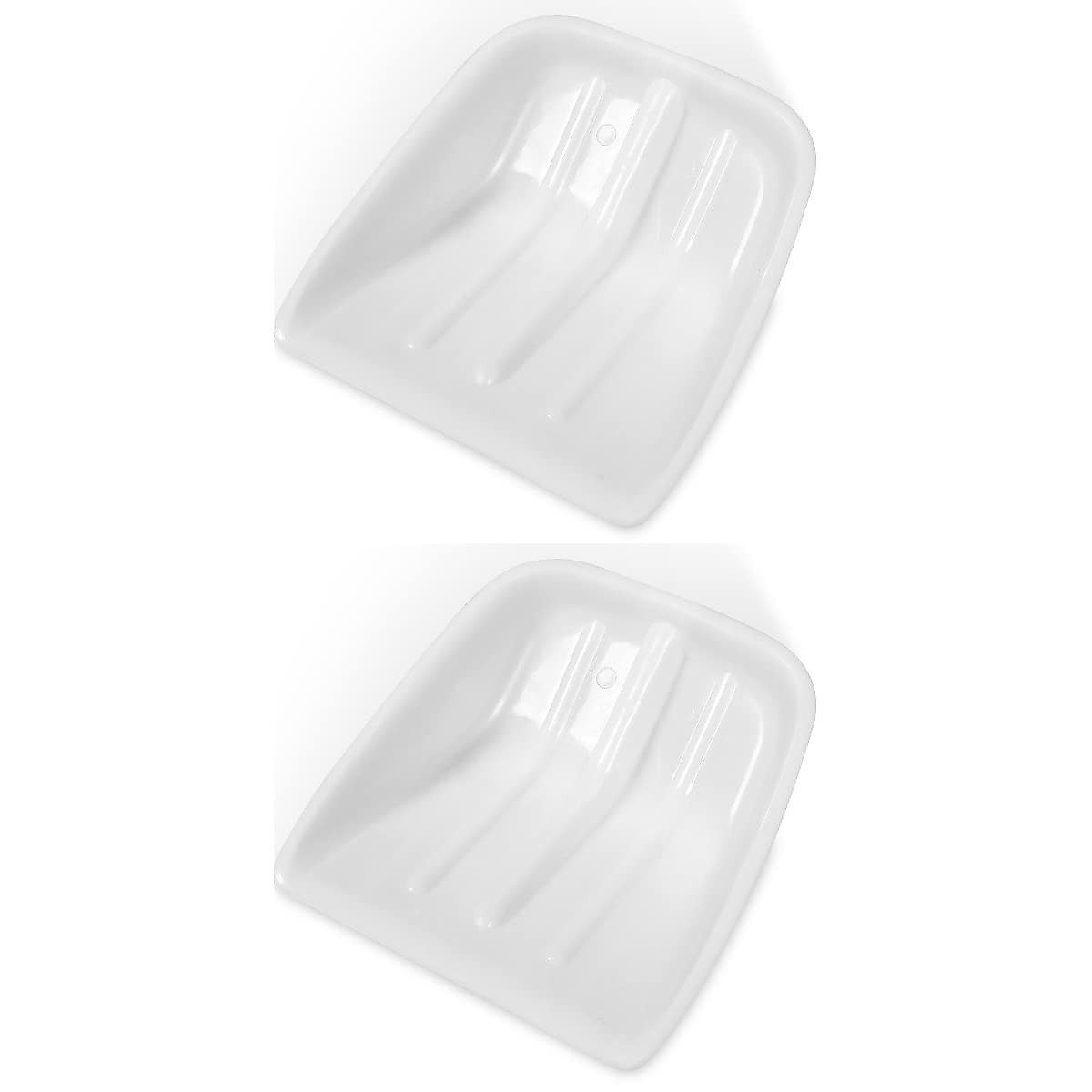 LUOZZY 2pcs Plastic Shovel Head Replacement Snow Shovel Grain Shovel Poultry Feed Shovel for Industry - Large