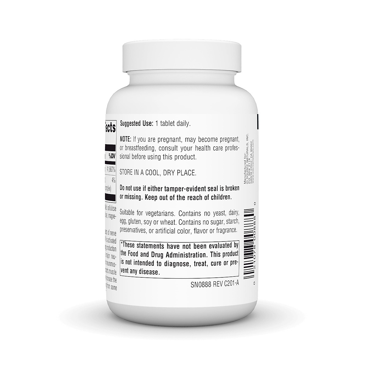 Source Naturals Vitamin B-1 Thiamin 500mg High Potency, 100% Pure - 100 Tablets