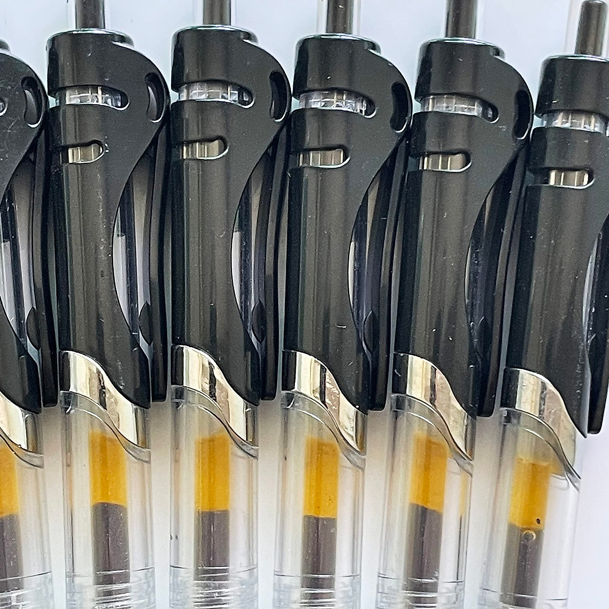 sencoo 9 pack Gel Pens Retractable Erasable Black Ink Rollerball Pens Fine Point Ballpoint Writing Pen for Office - 0.5mm Tips with Comfort Grip