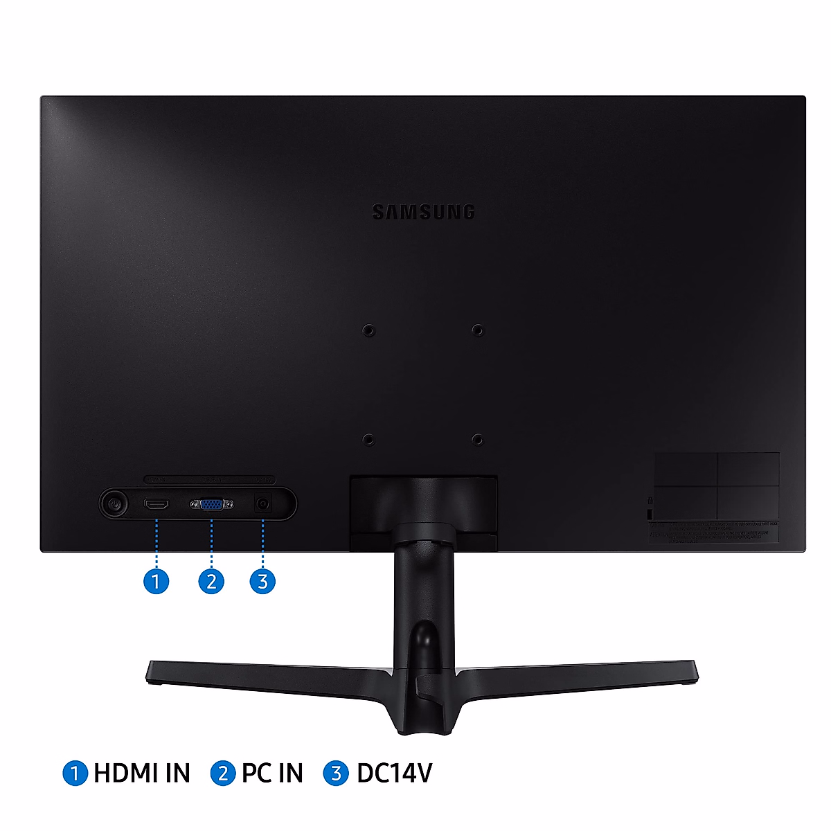 SAMSUNG 24" SR24R FHD 1080p IPS 75Hz Flat Monitor, Dark Gray - 23.8" 1920 x 1080, AMD Radeon FreeSync, 1000:1 Static Contrast Ratio, HDMI 1.4 + VGA Inputs