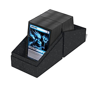 Ultimate Guard RTE Boulder 133+, Deck Case for 133 Double-Sleeved TCG Cards, Black, 87% Renewable, Made in Germany, Secure & Durable Storage