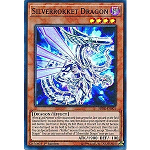Yu-Gi-Oh! - Silverrokket Dragon - SDRR-EN001 - Super Rare - 1st Edition - Structure Deck: Rokket Revolt