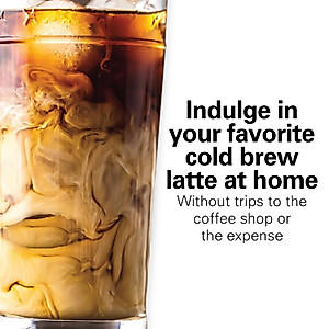 Hamilton Beach Cold Brew Iced Coffee Maker and Tea Infuser 1.7 L (57.5 oz.), Glass Pitcher with Removable Stainless Steel Filter