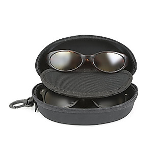 Surf To Summit Molded Foam Sunglasses Case Double Eyeglass Reading Glasses Case Portable Bag Travel Case Portable Travel Zipper Eyeglasses Case