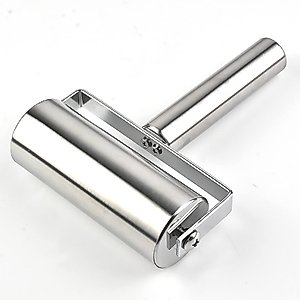 Pastry Pizza Roller, Non Stick Smooth Stainless Steel Rolling Pin Metal Kitchen Utensils, for Baking Dough, Pizza, Pie, Pastries, Pasta, Cookies