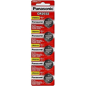 Panasonic CR2032 Lithium 3 Volt Battery (5 pieces)