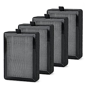 FMDZFL 4 Pack True HEPA Replacement Filter Compatible with SimPure AP3J9 / Redypure JR6 / Membrane Solutions 2J8 / LEVOIT LV-H128 Air Purifier