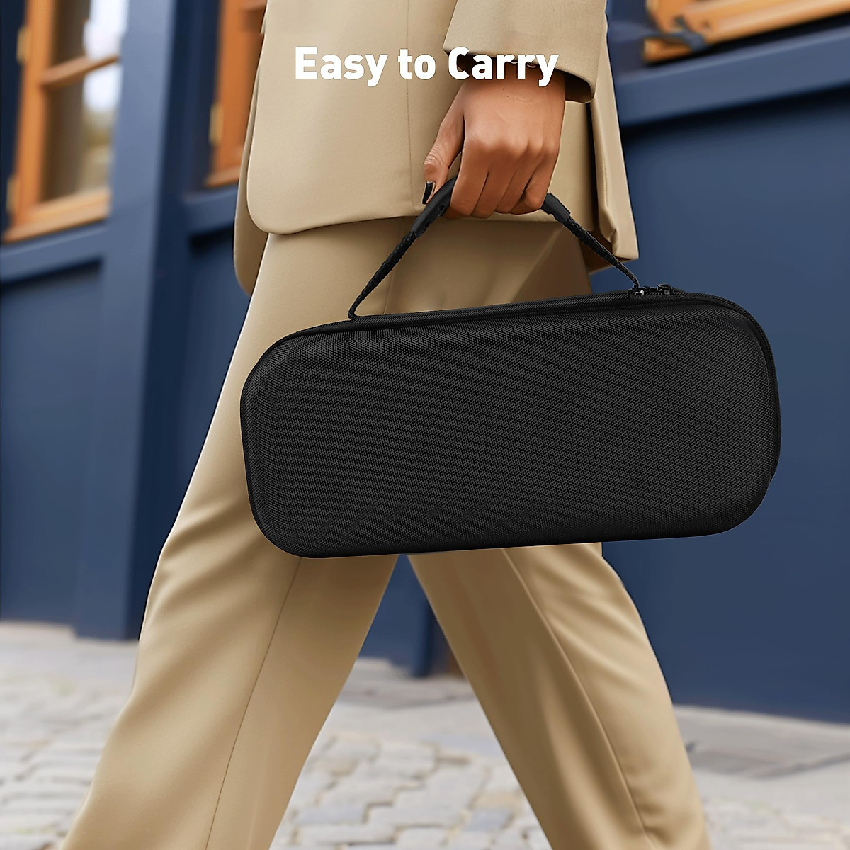 Foluck 3 in 1 Accessoris Set Compatible with Playstation Portal, EVA Carrying Case for PS5 Portal, Soft Silicone Protective Cover, 2 Pack Screen Protector, Ps Portal Accessories, Black