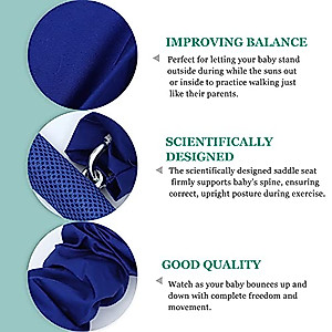 NUOBESTY Blue Jolly Jumper Baby Jumper Swing Doorway Fabric Toddler Doorway Bumper Over The Door Toddler Exerciser Jumper Tools for Toddler Baby Jumper Infant