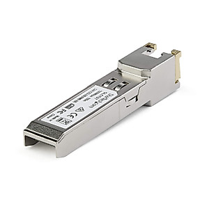 StarTech.com Dell EMC SFP-1G-T Compatible SFP Module - 1000BASE-T - SFP to RJ45 Cat6/Cat5e - 1GE Gigabit Ethernet SFP - RJ-45 100m - (SFP1GTEMCST)