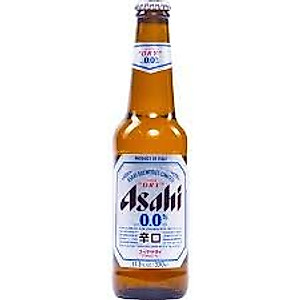 Asahi Super Dry 0.0 Non Alcoholic (Pack of 12) 11.2oz Bottles 330 ML Zero Alcohol Beer Premium Japanese Beer Beverage…