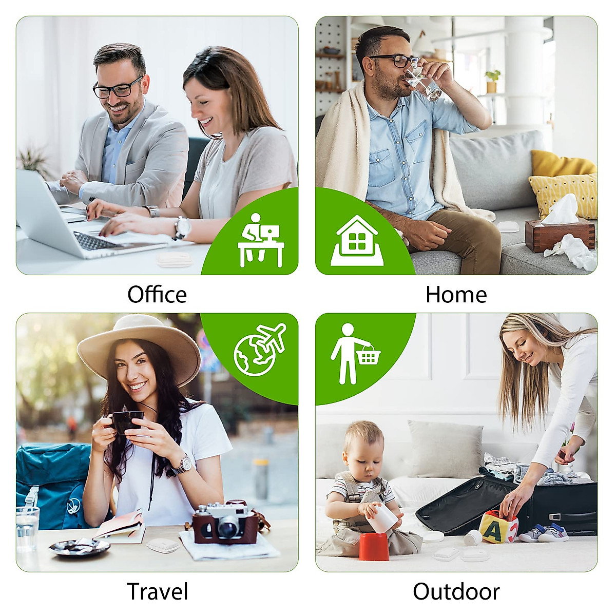 7 Pieces Pill Organizer Reusable Pocket Pill Case Portable Open Pill Pouch Silicone Small Pill Box Pill Container Pill Holder Pill Bags Organizing Medication, Vitamins, and Tablets for Travel (White)