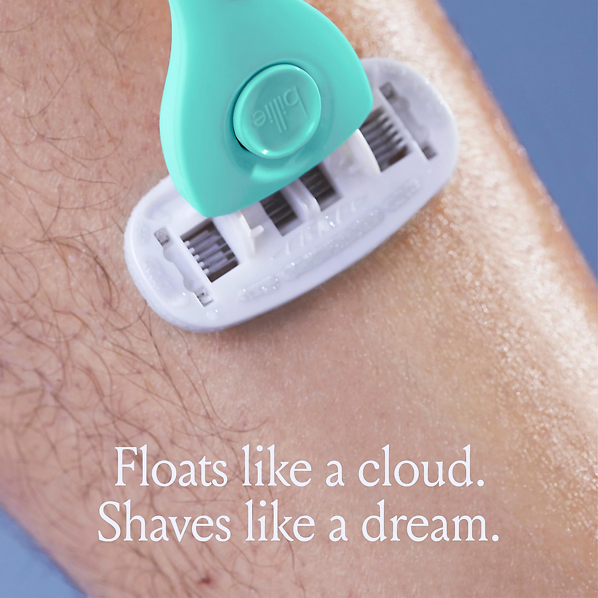 Billie Razors for Women Shave Kit – Razor + 4 x 5-Blade Razor Refills + Magnetic Holder – Minty