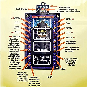 jiaohaowei Interactive Smart Prayer Mats for Kids Muslim Soft Islamic Cartoon Prayer Mat Muslim Prayer Mat Salah Best Ramadan Gift for Boys Girls