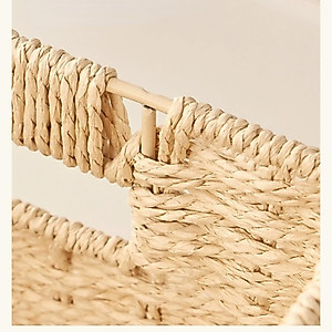 Rattanzenith Foldable Basket with Lid Large Storage Bin with Handle & Liner Paper Rope Woven Basket for organizing Clothes Toy Blanket Shelf Basket for Closet Organizers and Storage (Beige, Large)