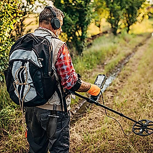 Metal Detector Digger Tool, Sturdy Serrated Edge Metal Detecting Shovel, Heavy Duty Double Serrated Digging Tools for Metal Detector, Gardening Accessories Digging Knife with Sheath for Belt Mount