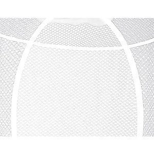 coastal rose 2Pcs Stuffed Animal Storage Foldable Stuffed Animal Net or Hammock Organizer, 4 Compartments Hanging Mesh Toy Storage Hammock for Kid Room Toys, Gloves, Hats, Socks(White)
