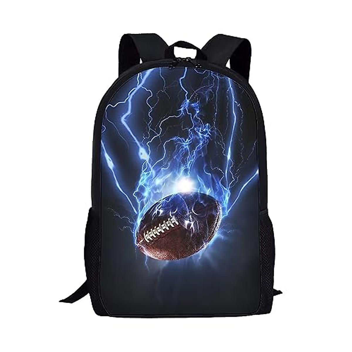 AmzPrint American Football Backpacks Students Rugby School Bag Backpack For Teenagers Boys And Girls Travel Study Backpack