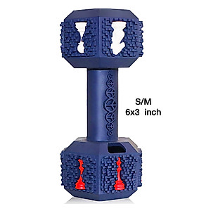 Moon Paws Dumbbells Dog Chew Toys for Aggressive Chewers for Mini Small Medium Large Breed