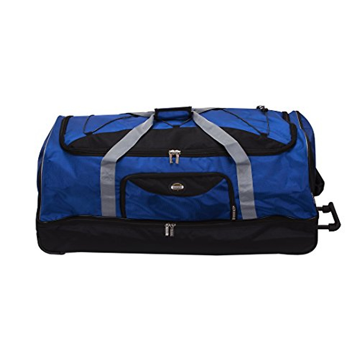 Rockland Drop Bottom Rolling Duffel Bag, Navy, 40-Inch