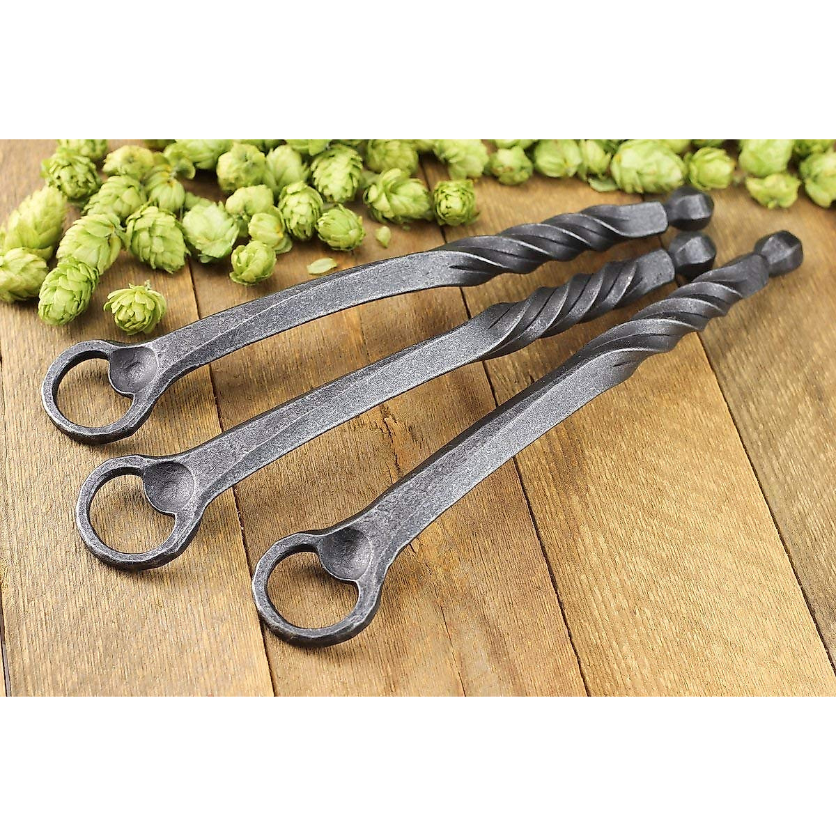 Bottle Opener - Black Dog Ironworks | Beer Opener, Hand Forged Iron Git for Men | Cool Gift for Him, Groomsmen, or Fathers Day | Legendary