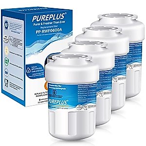 PUREPLUS Water Filter Replacement for HDX FMG-1, PL-100, WFC1201, RWF0600A, PC75009, RWF1060, 197D6321P006, GSE25GSHECSS, Kenmore 469991 Refrigerator Cartridge, 4Pack