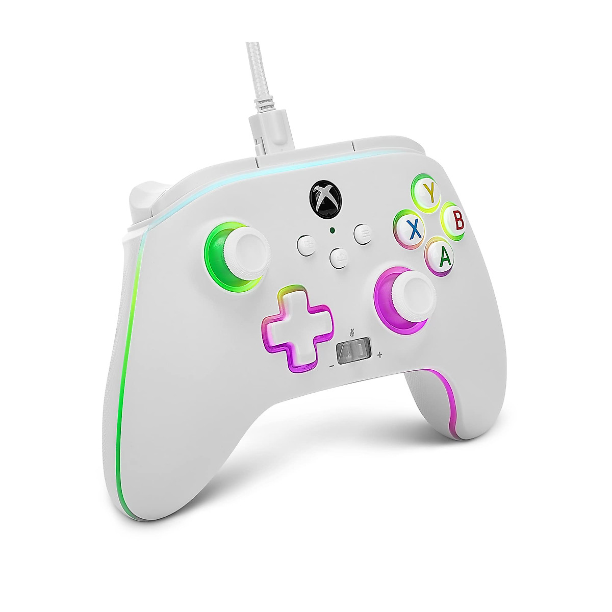 PowerA Spectra Infinity Enhanced Wired Controller for Xbox Series X|S - White (Amazon Exclusive), gamepad, video gaming controller, works with Xbox One and Windows 10/11, officially licensed