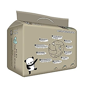 Andy Pandy Bamboo Disposable Diapers, Medium, 13-22 lbs (6-10 kg), 30 Count