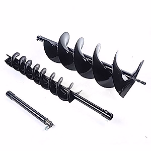 52cc Earth Auger Post Hole Digger - Borer 2X Drill Fence with Extension+2 bits Pole 1.7W/8500rpm w/Straight Through Gearbox