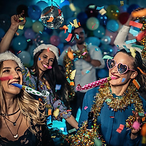 Koogel 100 Pcs Party Blower, Colorful Birthday Noisemakers Birthday Blow Horns Party Whistles New Years Party Noisemakers Whistles Party Blowouts Party Favors Noise Makers