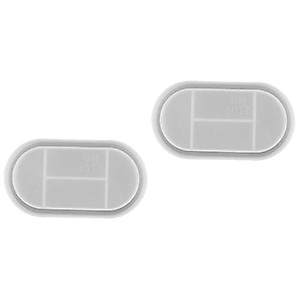 COHEALI 2pcs Pallet Mold Round Decorative Tray Agate Coaster Silicone Tray Silicone Molds for Resin Epoxy Resin Molds Silicone Tray Molds for Epoxy Resin Silicone DIY Tools DIY Accessory