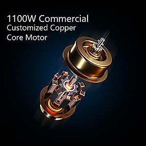 MPSMAG Meat Slicer 1100W Meat Cutter Machine 330lbs/hr Electric Deli Food Slicer Meat Cutting Machine Meat Cutter Fresh Meat Shredded Fresh Meat Dicer Slicer Processing Machine