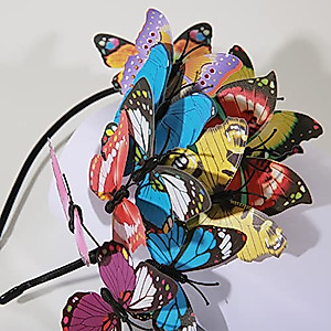 Feather Fascinator Women Girl Headpiece Halloween Merry Christmas Tea Party 20s 50s 80s Headband Hat Cocktail Wedding Prom Queen