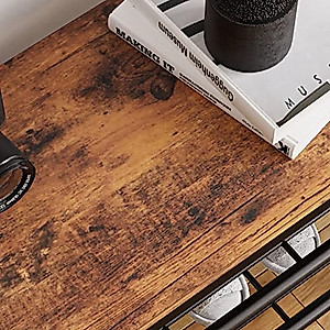 Coat Rack, Hall Tree with Shoe Bench for Entryway, 3-in-1 Industrial Entryway Bench with Coat Rack Freestanding Accent Furniture with Steel Frame, Vintage Brown