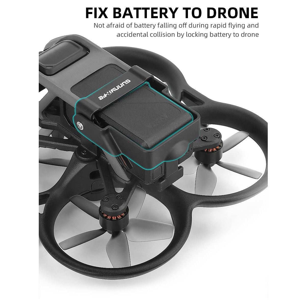 FSIDIWT Battery Holder Clip for DJI Avata FPV Drone, Battery Buckle Protection Frame, Battery Anti-Release Buckle Lock-up Battery Buckle Guard for DJI Avata
