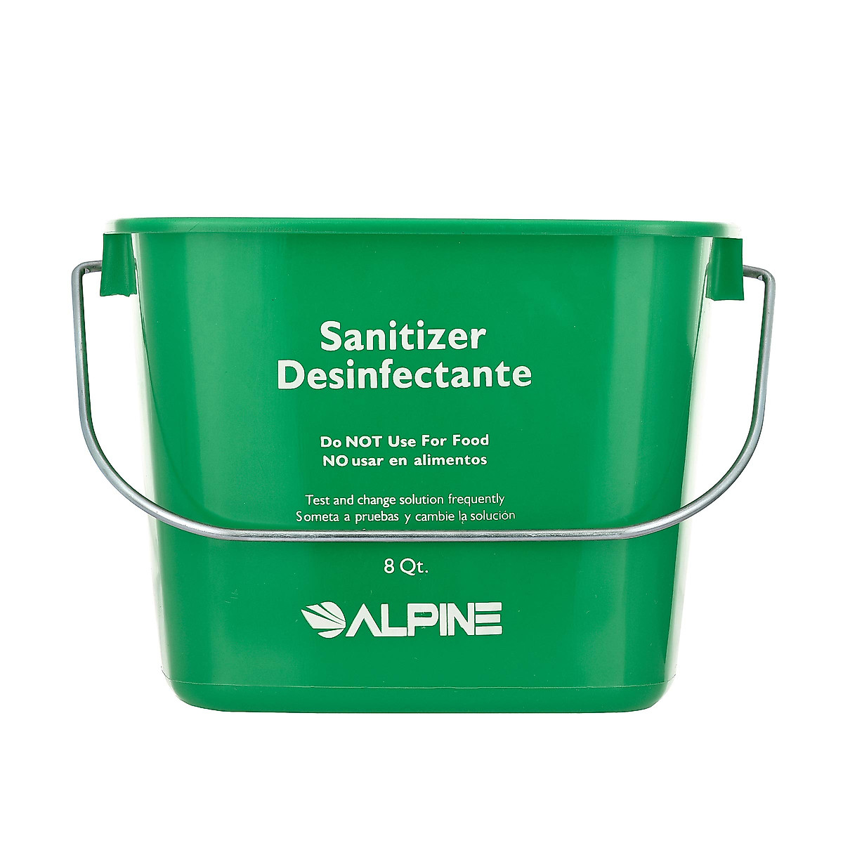 Alpine Industries Commercial Sanitizing Pail Bucket (8 Qt., Green)