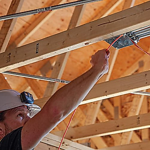 Klein Tools 56380 Non-Conductive Electrical Fish Tape, Multi-Groove Fiberglass Wire Puller with Steel Leader, 100-Foot x 3/16-Inch