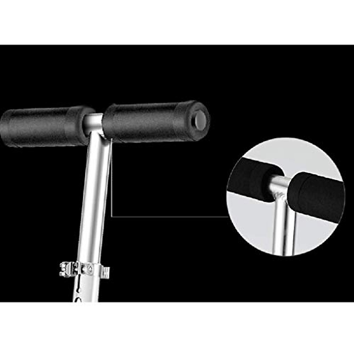 ygqtbc Children Scooter -Scooter for Kids Wheel Kick Scooter for Toddler Girls & Boys, Lean to Steer, 4 Adjustable Height, Light Up Wheels for (Color : Black)