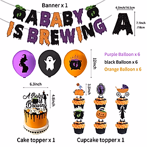Halloween Baby Shower Party Supplies with Magic Theme, A Baby is Brewing Halloween Baby Shower Party Decorations Supplies, Party Favors for Baby Boy Girl