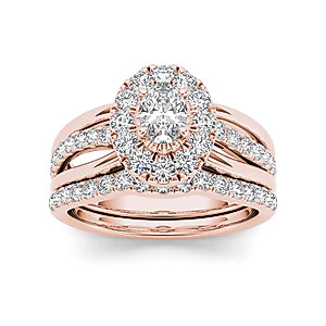 MOTIEL 10K 14K 18K Gold Moissanite Engagement Rings for Women, Wedding Band Anniversary Jewerly Gift for Lovers, Adjustable Size 4-12