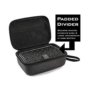 CASEMATIX Hair Clipper Guard Blade Holder Case for Barbers and Stylist Compatible with 12 Metal Andis, Oster, Wahl, Babyliss Detachable Clippers Metal Guards - Blade Storage Case Only