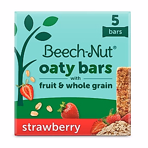 Beech-Nut Baby & Toddler Fruity Oat Bars, Strawberry, 0.78 Ounce Bars (Pack of 5)
