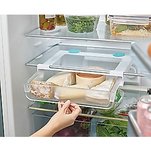 Joseph Joseph FridgeStore Under-Shelf Storage Drawer, One Size, Clear/Blue