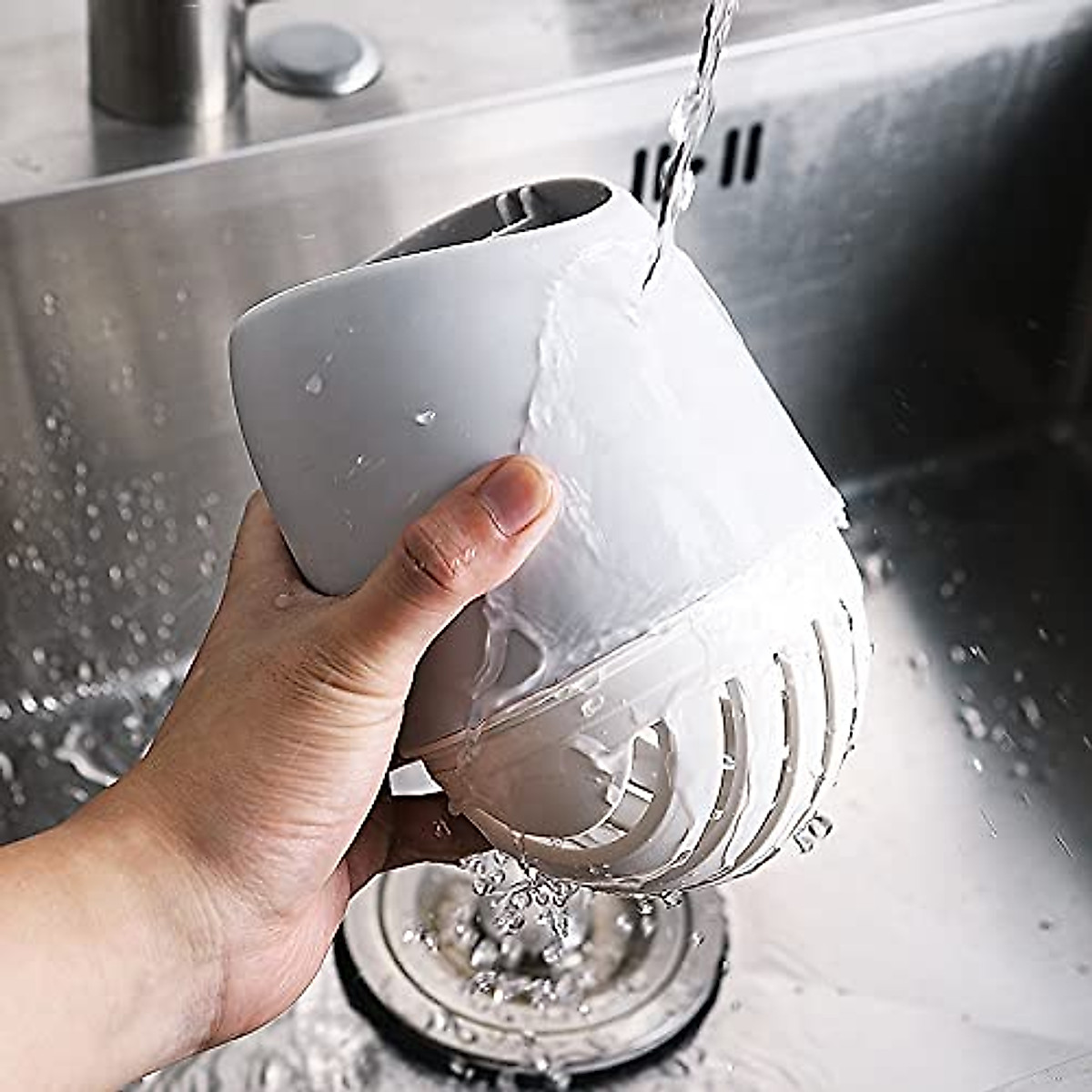 Kitchen Sink Accessories Holder - Sponge Holder for Kitchen Sink - Dish Brush Holder - Kitchen Soap Caddy and Sink Organizers - Kitchen Sink Caddy and Utensil Holder for Countertop