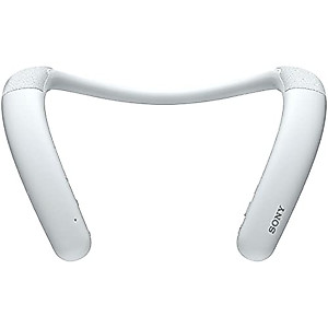 Sony SRS-NB10 Wireless Neckband Speaker Waterproof IPX4, Hands-Free Calling, Microphone On Off Button, Multi-Point Connection / 2021 Mode (White)