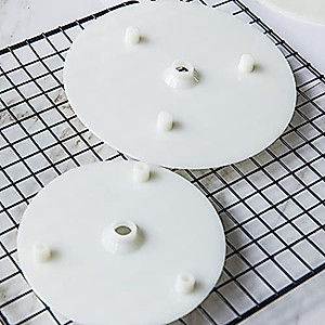 Cake Tier Stacking kit, 4 Pcs White Reusable Separator Plates for 4, 6, 8, 10, Inch Tiered Cakes and 12 Cake Stacking Dowels Rods for Tiered Stacked Cakes Decorating…