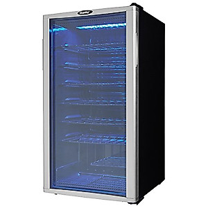 Danby DWC350BLP Free-Standing Wine Cooler, Stainless Steel-Matte