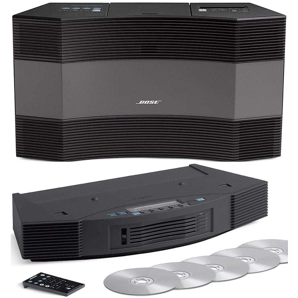 Bose Acoustic Wave Music System and 5-CD Multi Disc Changer II - Graphite Grey (Black)